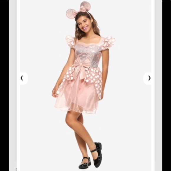 Disney | Dresses | Disney Minnie Mouse Rose Gold Deluxe Costume | Poshmark